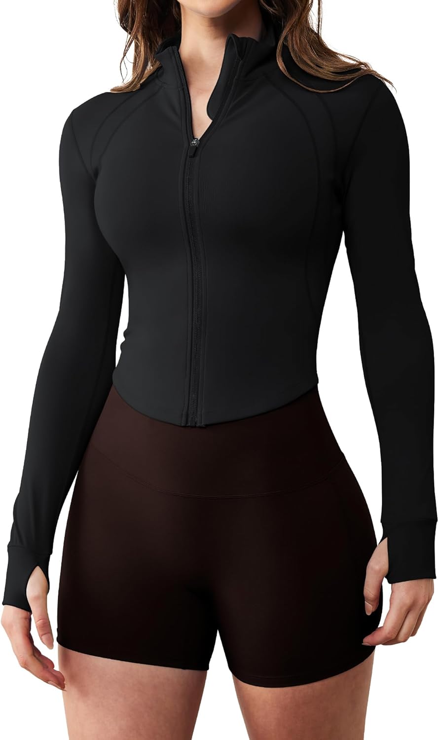 GYM RAINBOW Gym Jackets for Women Workout Tops Athletic Zip Up Jacket ...