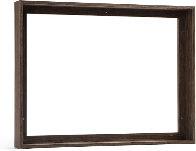 Amazon.com - FOLKOR Solid Wood Floating Frame for 16x20 Canvas Wall Art ...