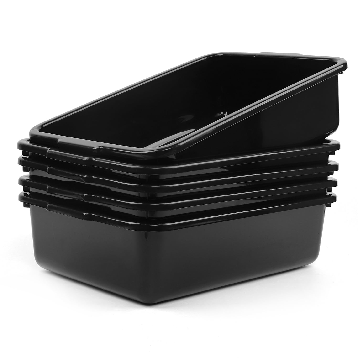 Amazon.com: Plastic Bus Tub,5 Pack 8L Commercial Bus Tubs Plastic ...