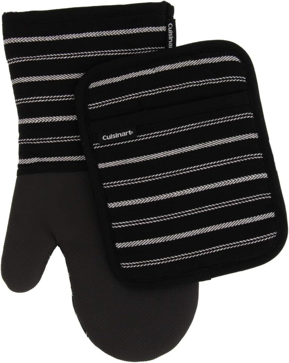 Amazon.com: Cuisinart Neoprene Mini Oven Mitts, 2pk - Heat Resistant ...