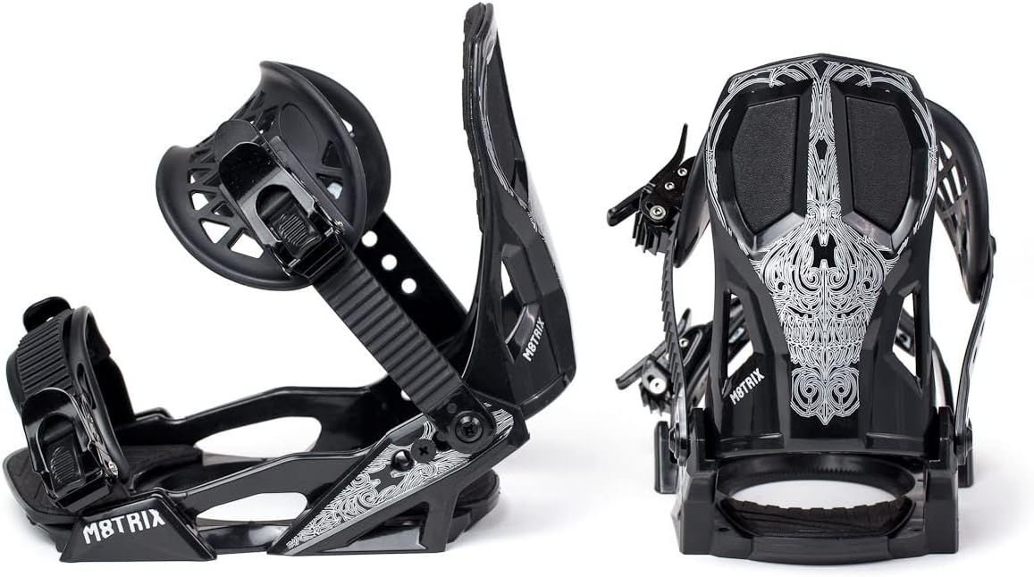 Amazon.com : Matrix All-Mountain Adjustable Snowboard Bindings with EVA ...