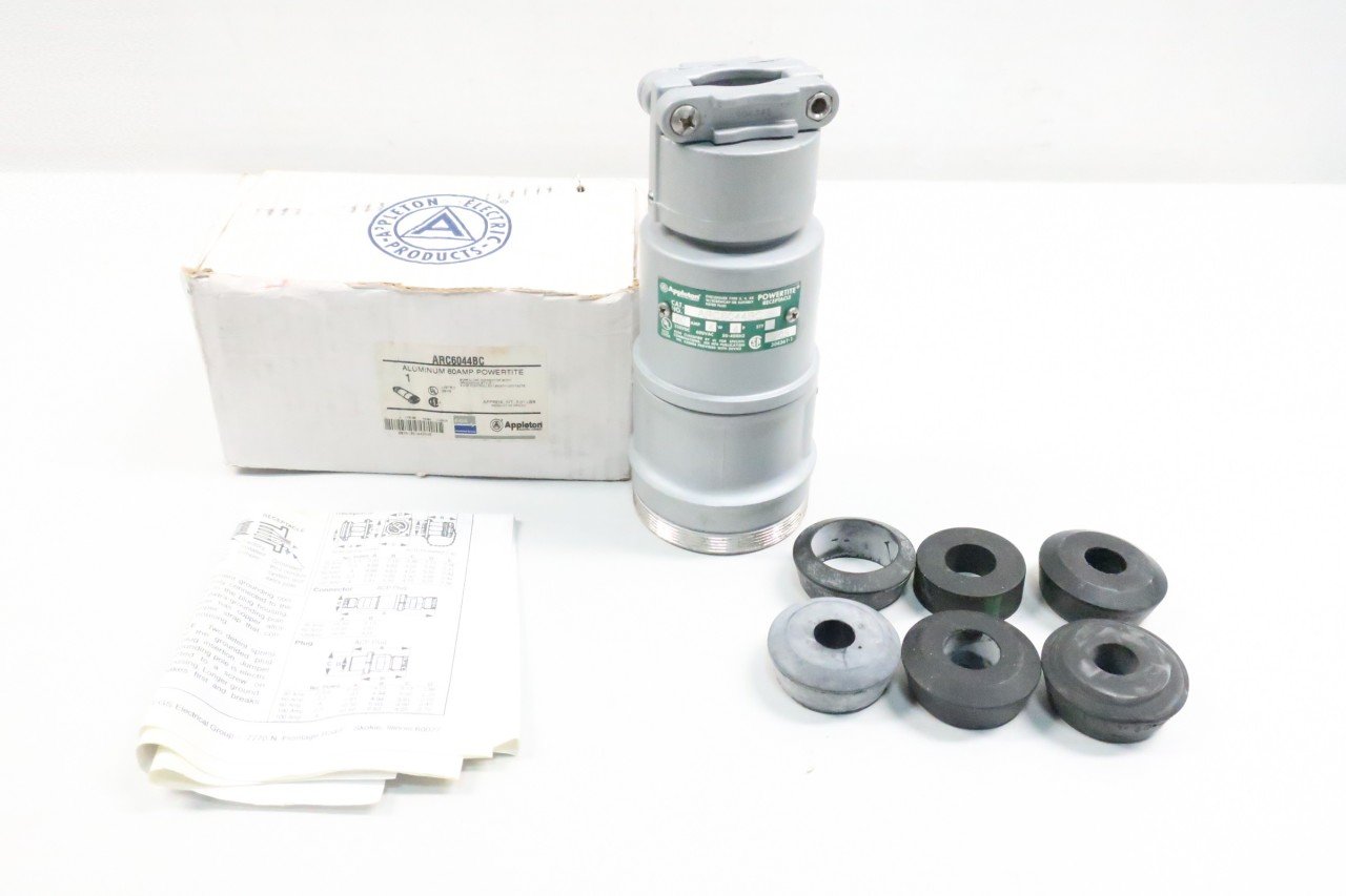 APPLETON ARC6044BC POWERTITE PLUG 4P 4W 60A AMP 600V-AC D617067: Amazon ...