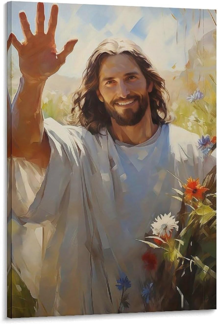 Amazon.com: Christian Jesus Poster - Christmas Art - Holiday Art (213 ...