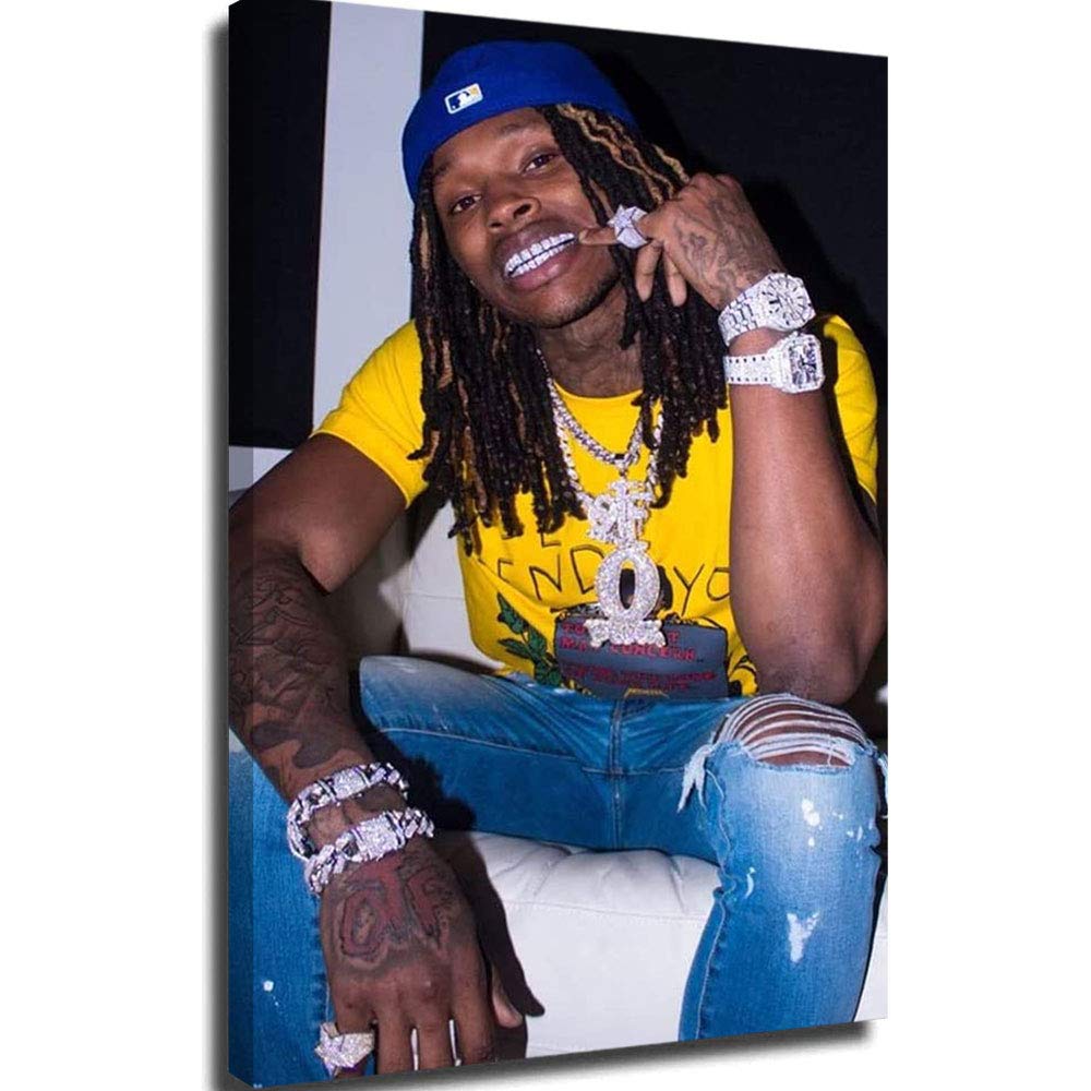 Buy Wall mural canvas pictures for living room wall King von Demon hip ...