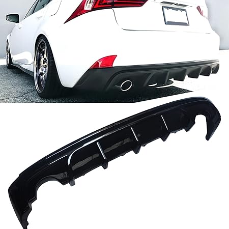 Amazon.com: CHIESMA,Rear Diffuser Fit For 2014-2016 Lexus IS250 IS350 ...