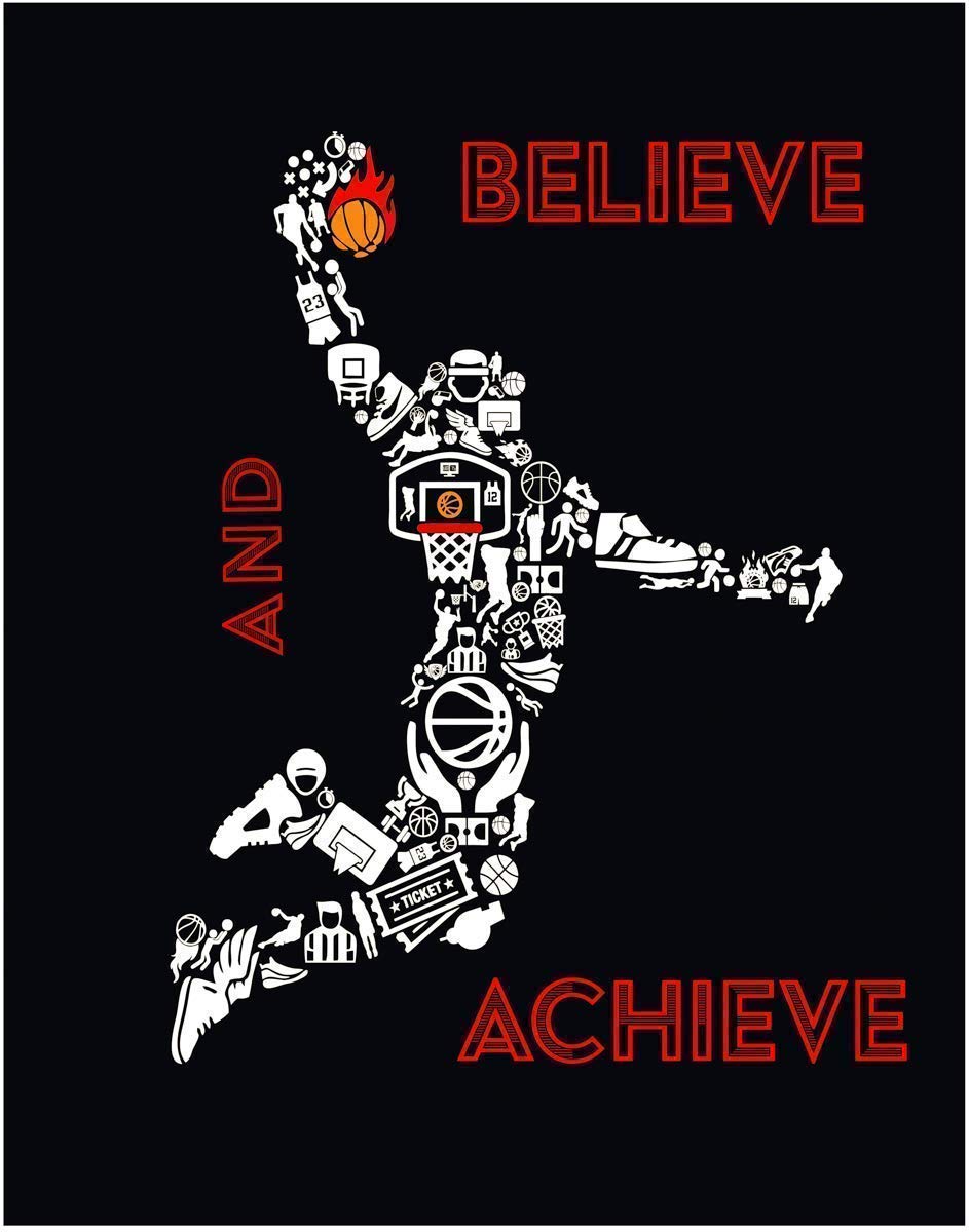 Amazon.com: Slam Dunk Fun and Motivational Art Print Quote about ...