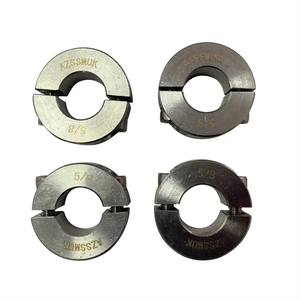 Snapklik.com : AZSSMUK Bore 5/8 Double Split Shaft Collar Stainless Steel Lock Collar Clamp Set ...