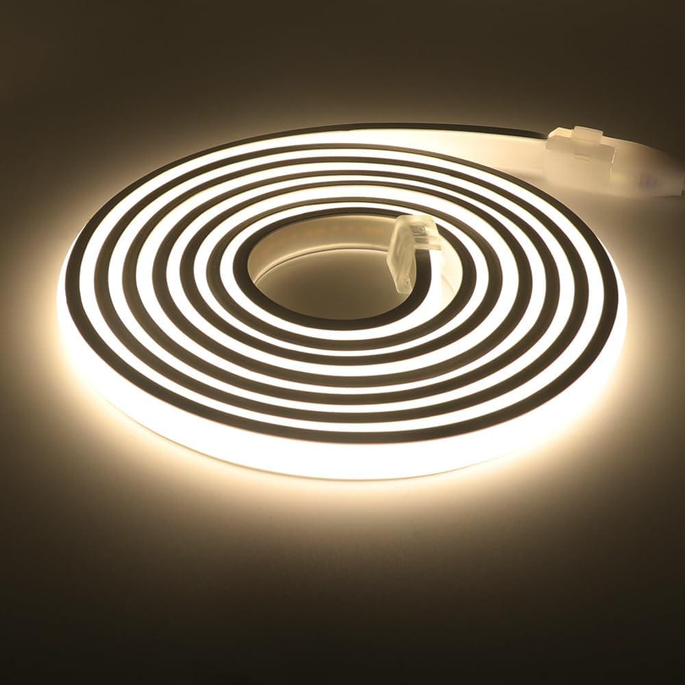 EVELFR Ruban LED Néon, COB LED Bande Lumineuse, 220V Flexible Néon LED Bande, Flexible 288 LED/M ...