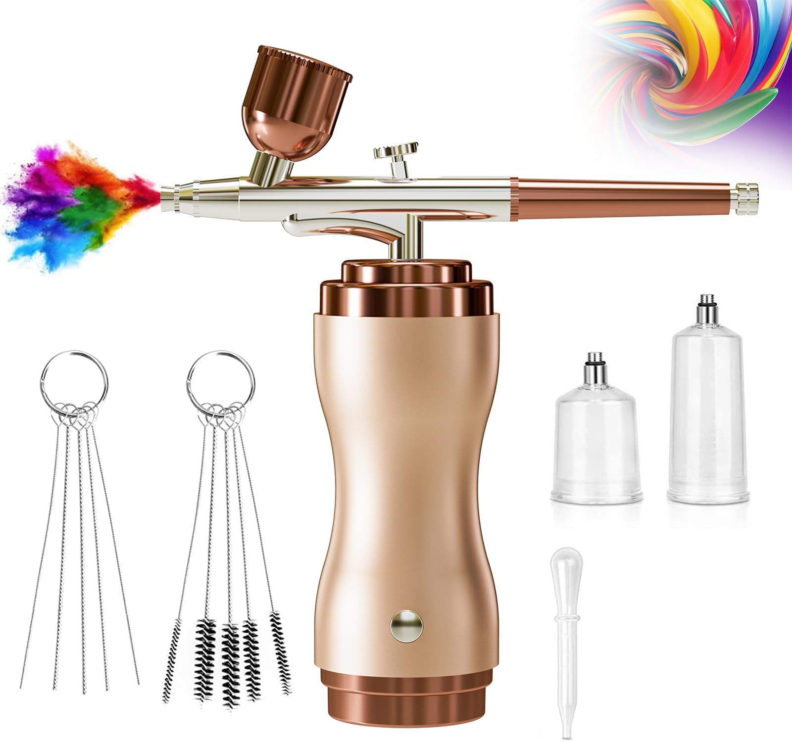 Amazon.com: Airbrush Kit with Compressor, Rechargeable Portable ...