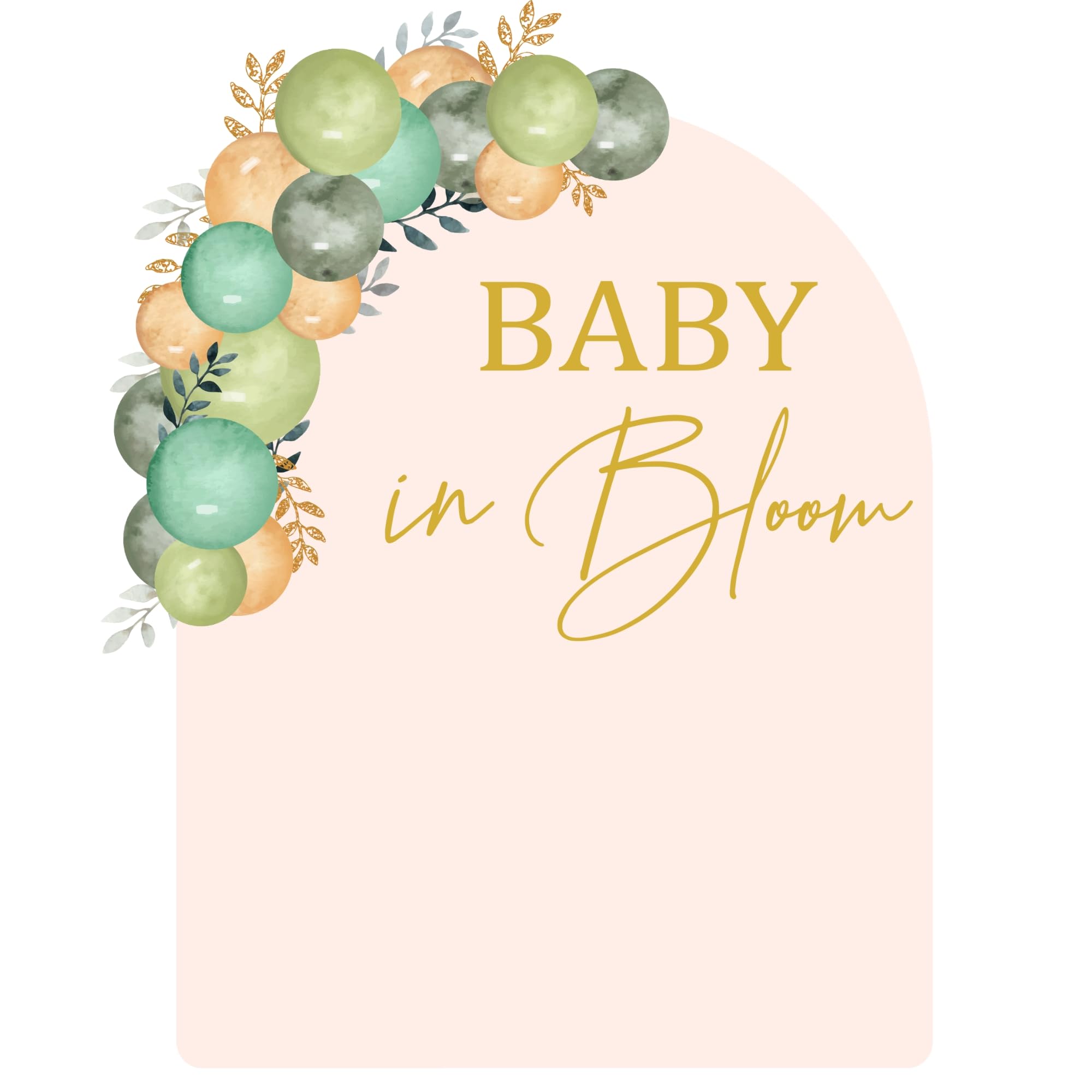 Amazon.com : Aldera Graphics Baby in Bloom Decal - Gold Metallic Vinyl ...
