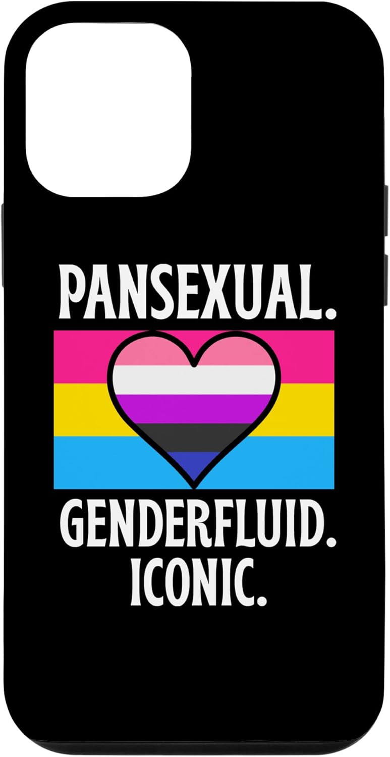 Amazon.com: iPhone 12 mini Pansexual Genderfluid Iconic Pride Flag ...