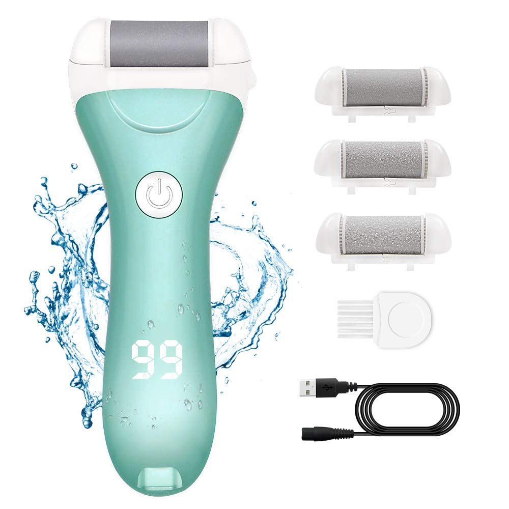 Foot Scrubber Electric Foot File - Rechargeable Callus Remover for Feet ...