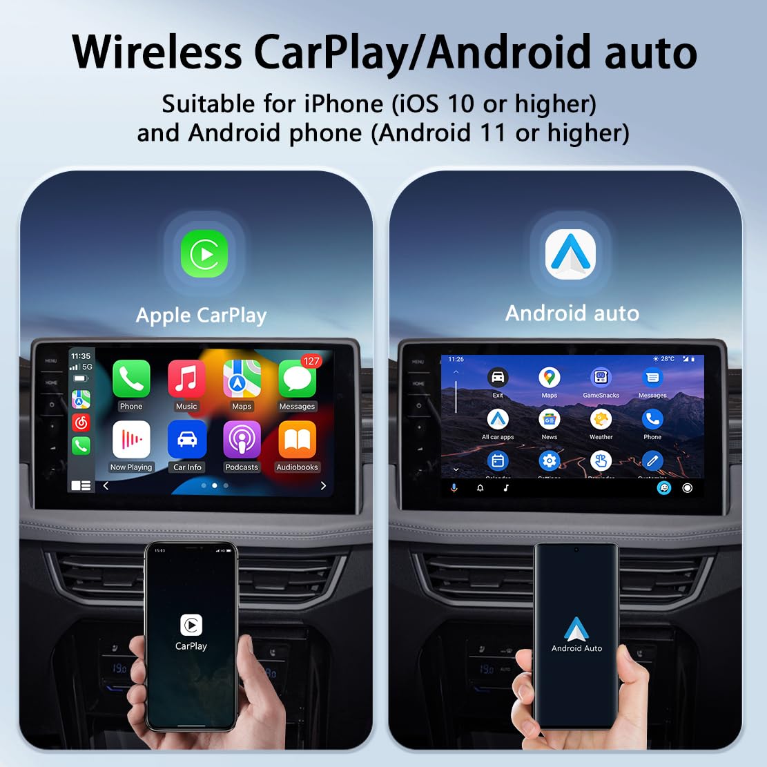 Magic Box 2.0 Wireless Carplay Adapter & Android Auto Adapter, with ...