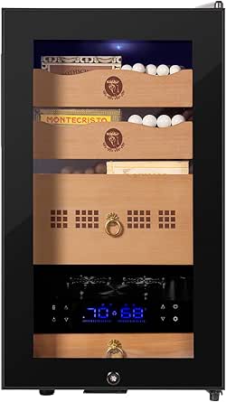 Amazon.com: Electronic Cooler Humidor 48L 300 Counts Humidor Cabinet ...