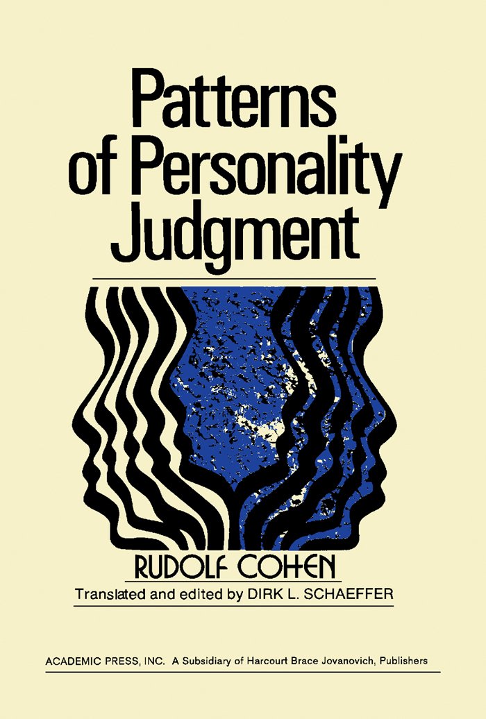 Patterns of Personality Judgment - Kindle edition by Cohen, Rudolf ...