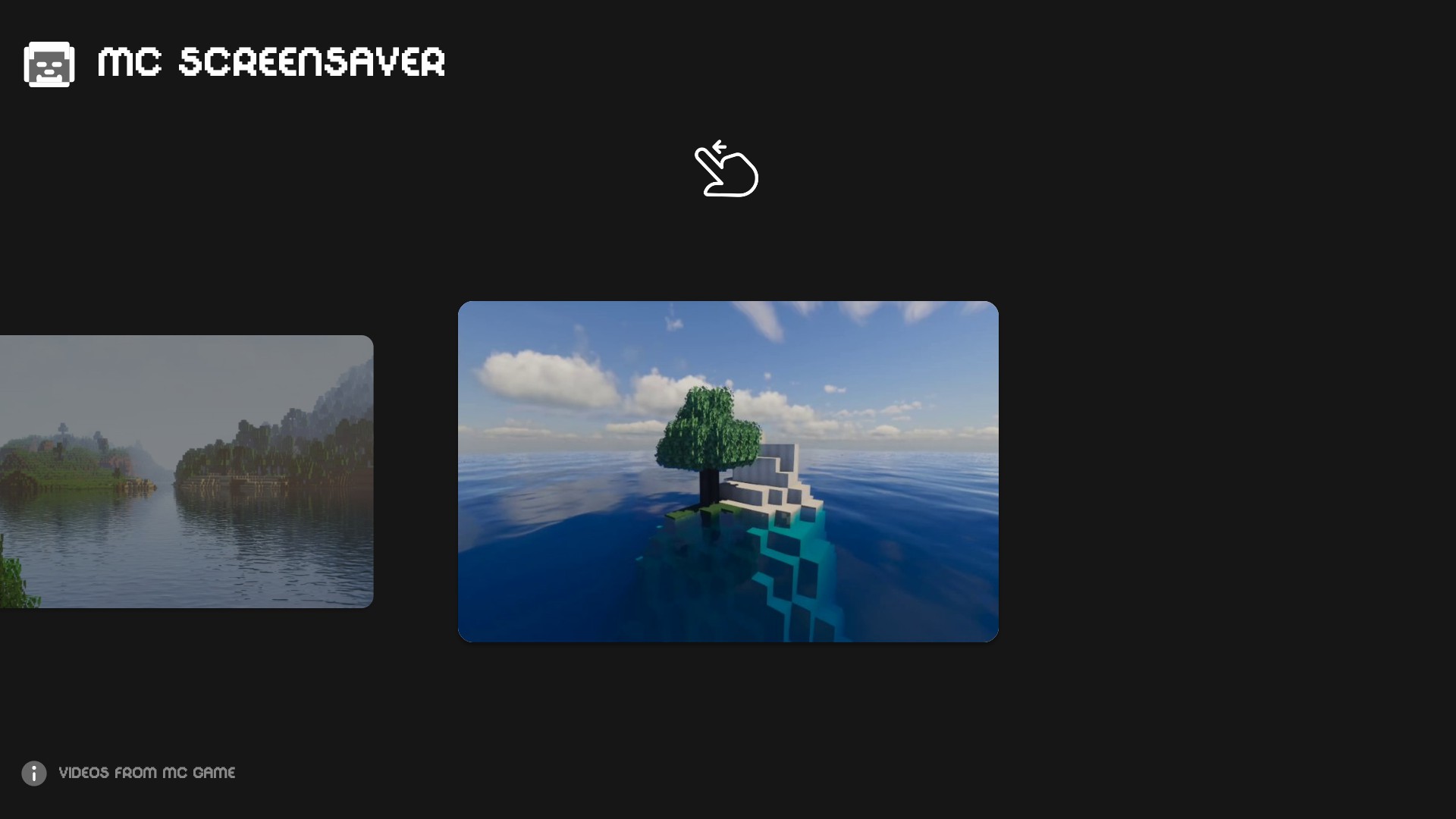 Screensaver 3D Block Craft | MC Block Craft Screensaver. Pixelart 8Bit ...