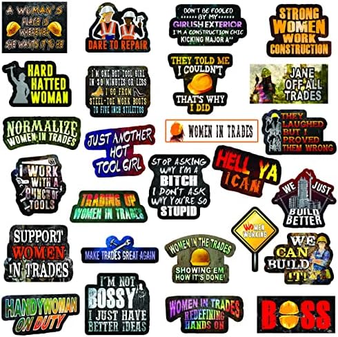 Women in Trades Stickers for Construction - Tool Girl Pack of 26 ...