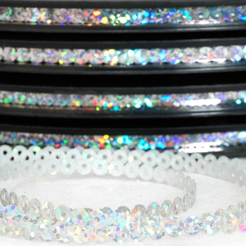 Amazon.com: Hot Fix Sequin Reel - Siliver 4mm - 9 Colors Available ...