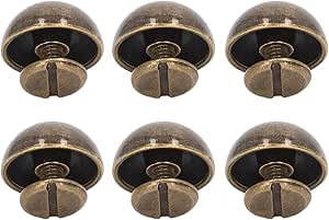 Amazon.co.jp: Mushroom Rivets Set of 100 Leather Rivets 12mm Round Head ...