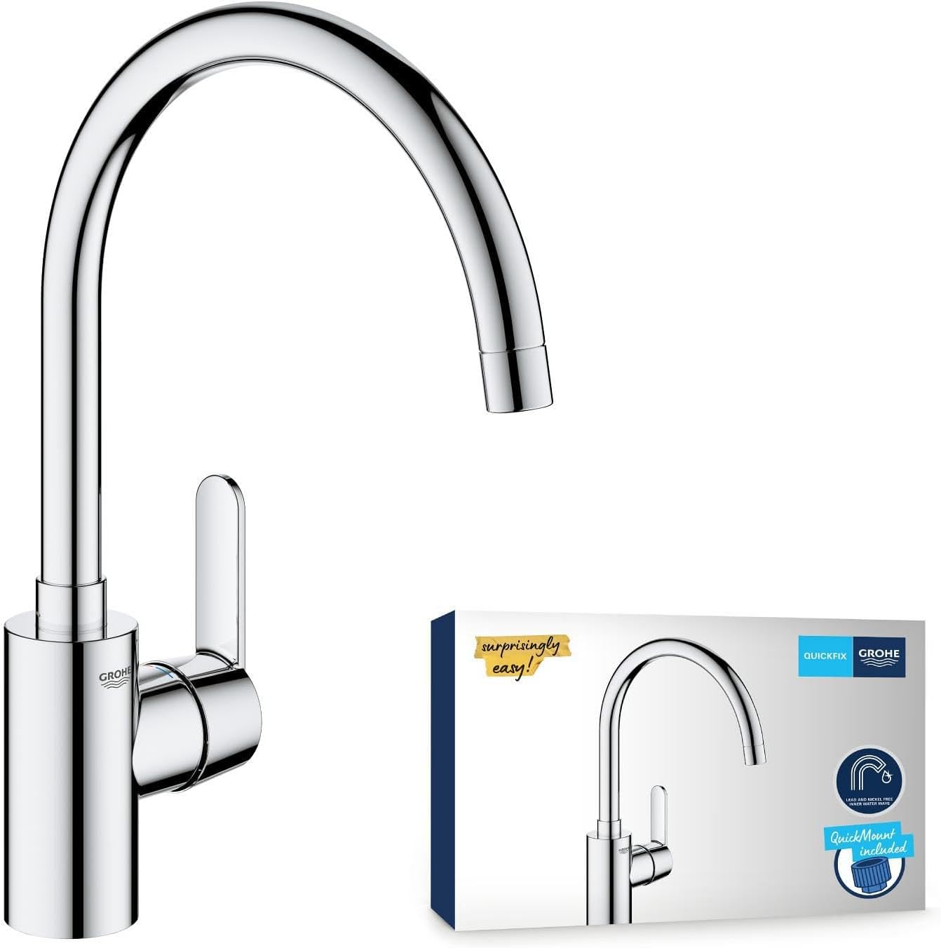 Steinberg 100 1500 Hochwertige Waschbecken-Armatur aus massivem Messing ...