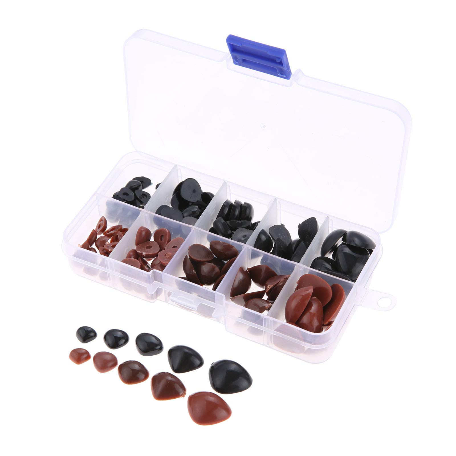 Amazon.com: Yetaha 150PCS Plastic Toy Nose, 5 Sizes Craft Triangle Nose ...