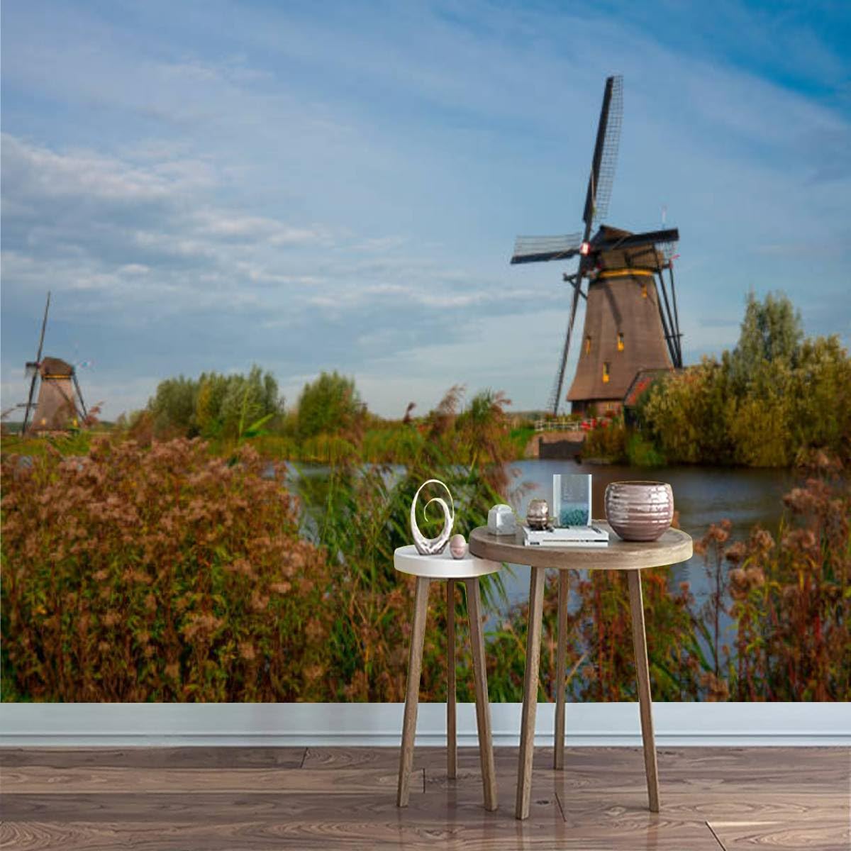 Modern Windmill In Water