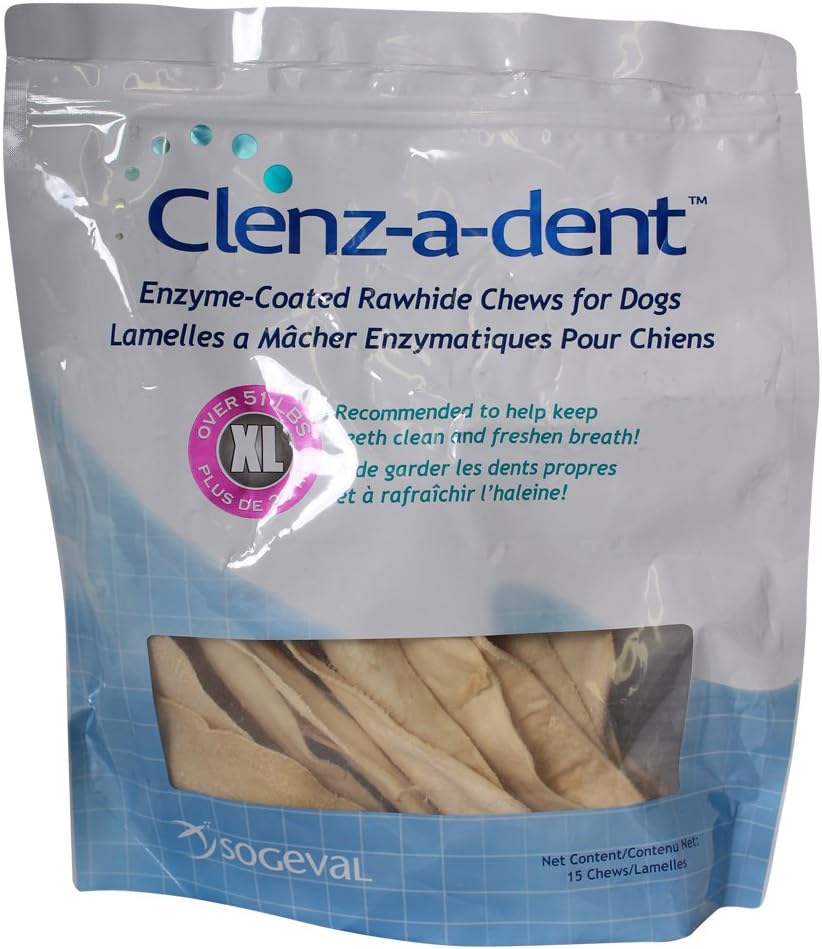 Amazon.com : CEVA Animal Health Breakables Clenz-A-Dent Rawhide Dental ...