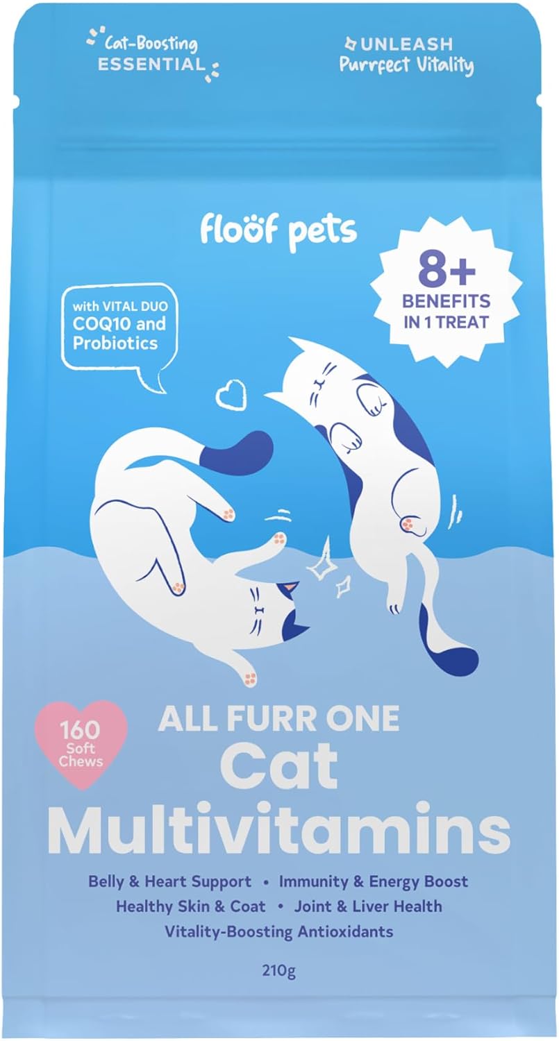 Amazon.com : Floof Pets 8 in 1 Cat Multivitamin Treats - Vitamin ...