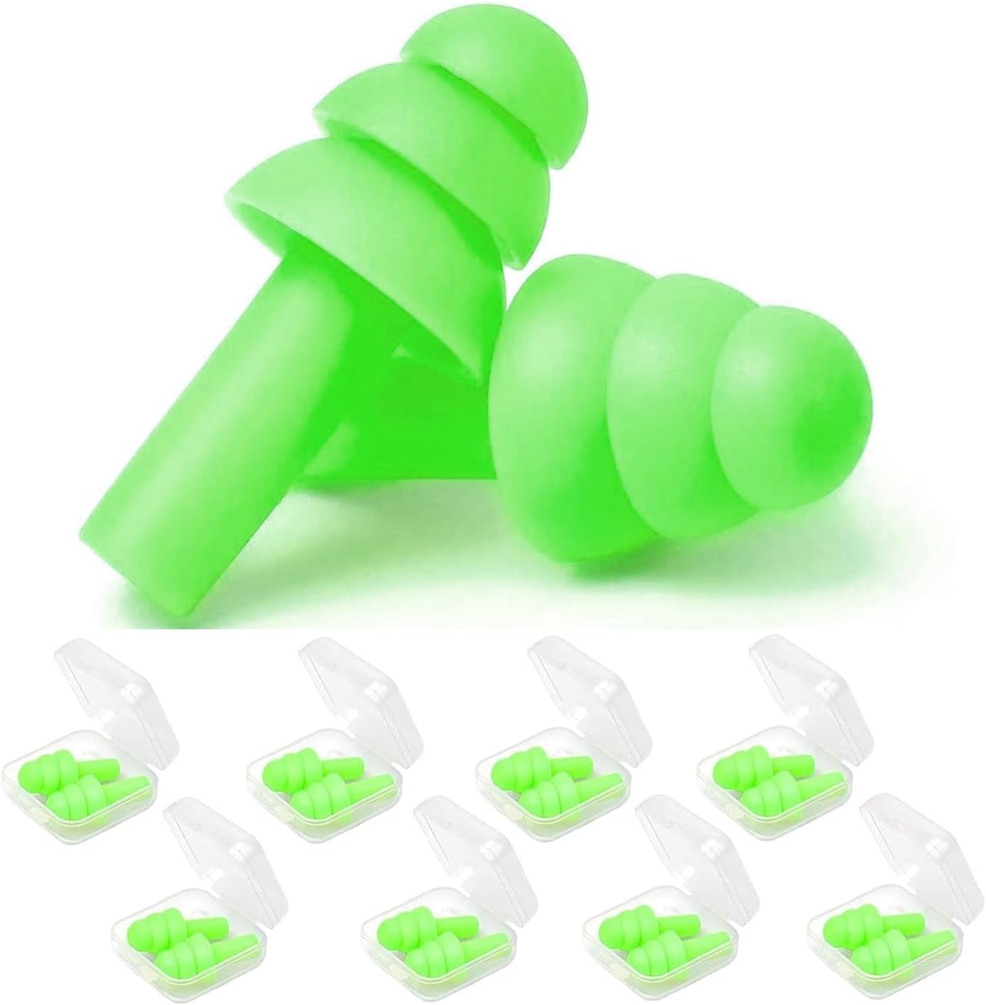 Amazon.com: Silicone Ear Plugs for Sleeping,16 Pairs Soft Waterproof ...
