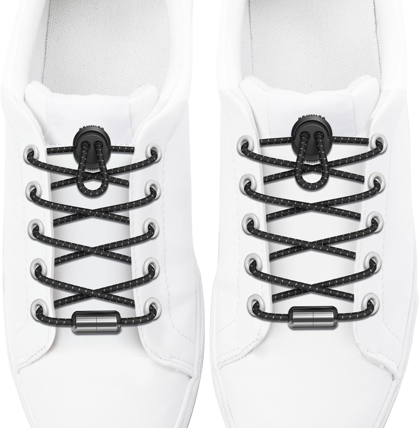 Amazon.com: X-Protector Elastic No Tie Shoe Laces - Reflective Shoe ...