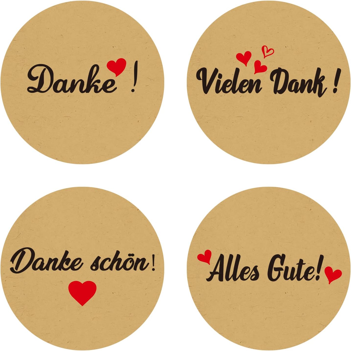 Danke Aufkleber Selbstgemacht Personalisiert, Thank You Stickers ...