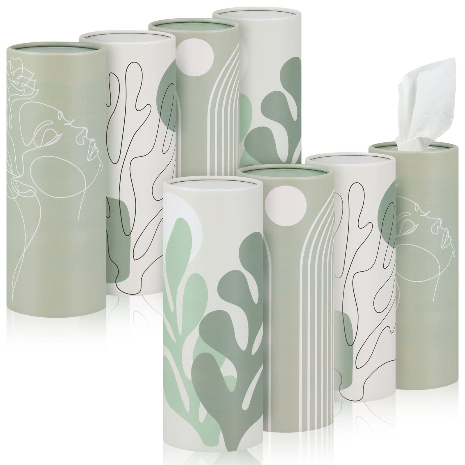 Amazon.com: Kosiz 8 Pcs Car Tissue Holder with Facial Tissue Bulk ...