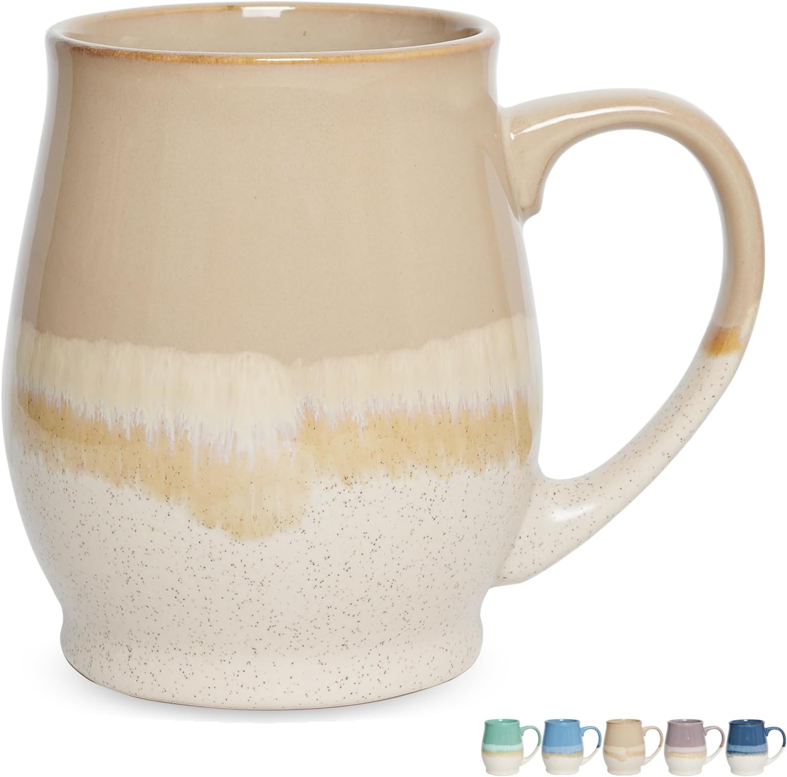 Amazon.com: Bosmarlin Extra Large Ceramic Coffee Mug, 25 Oz, Dishwasher ...