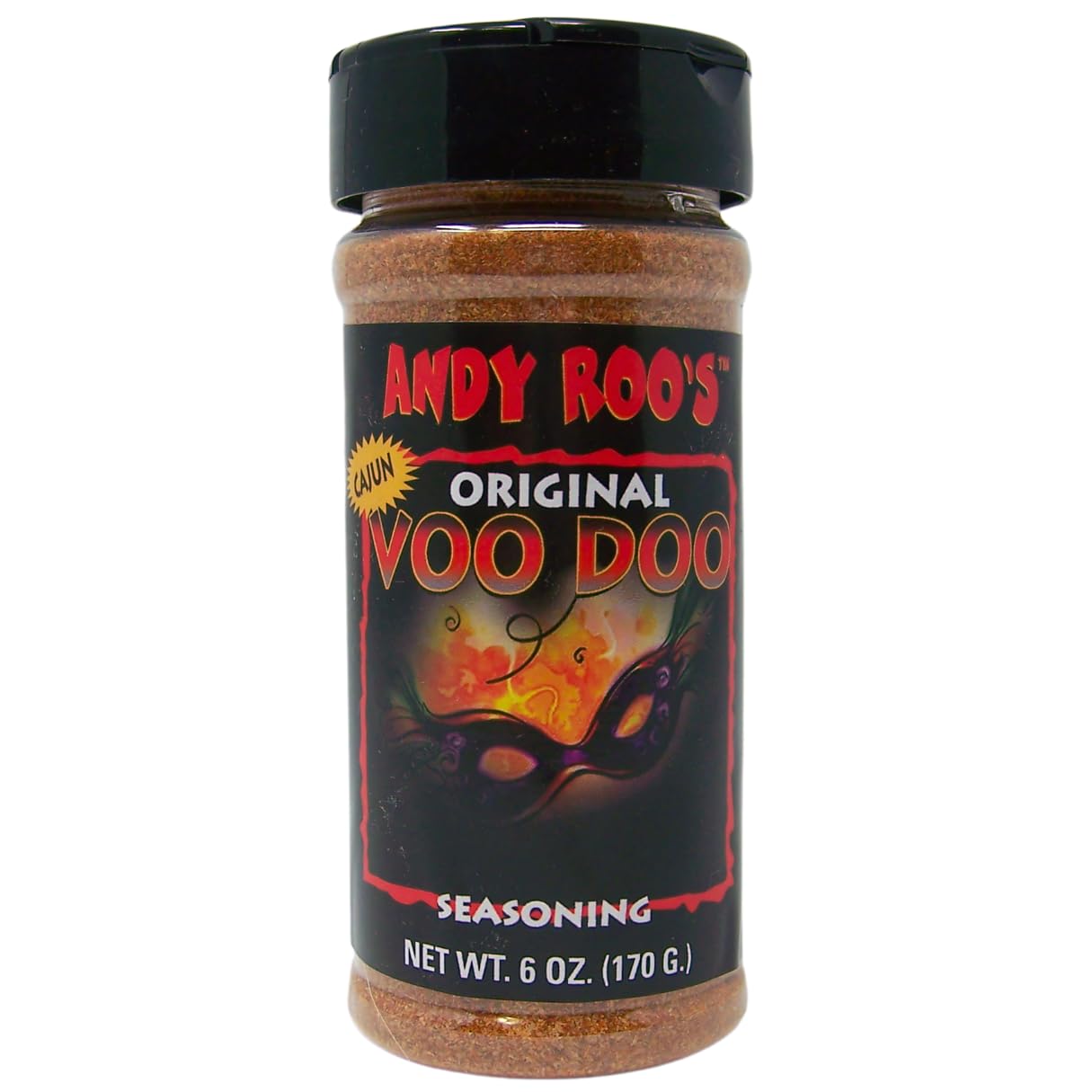 Amazon.com : Andy Roo's Cajun VooDoo Seasoning, 6 Ounce Shaker ...