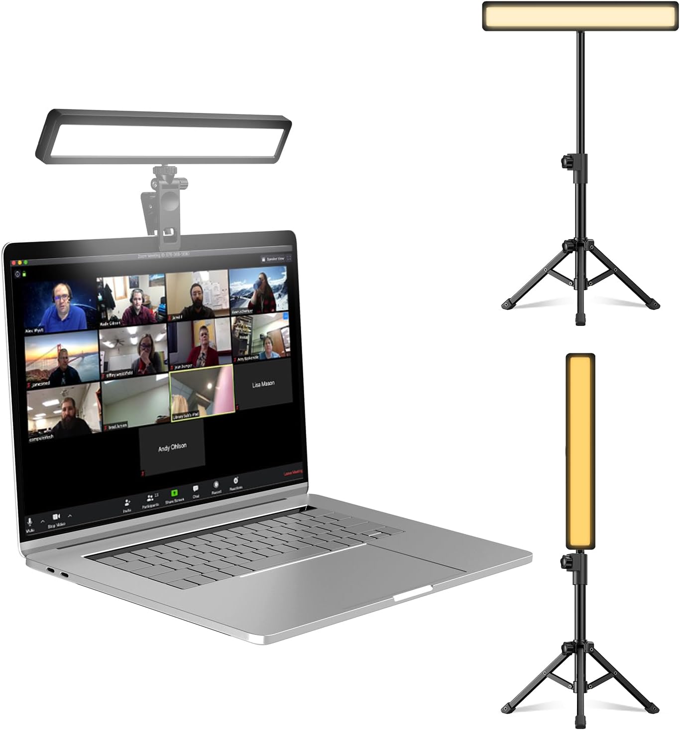 Amazon.com : Video Conference Lighting with Tripod for Laptop&Computer ...