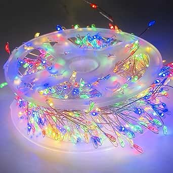 Amazon.com: Holiday Decoration LED Copper Wire String Lights, Copper ...