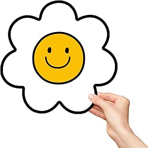 Amazon.com: 11" Daisy Smiley Face Murals Wall Decal Sticker Vinyl Smile ...