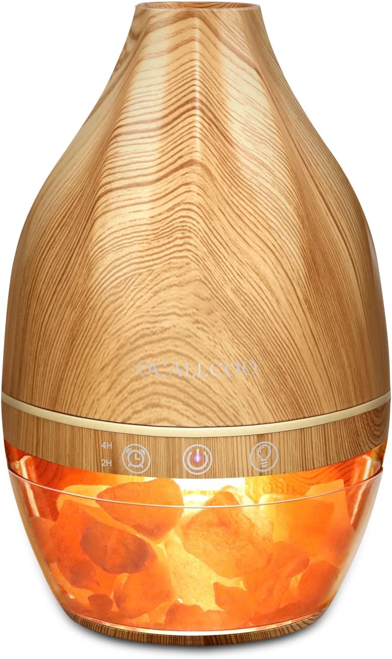 Amazon.com: Himalayan Salt Lamp Diffuser, 500ml Ultrasonic Aroma ...