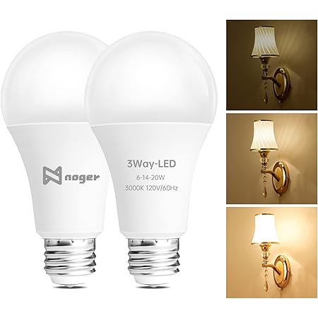 Youtime Soft White 3 Way led Light Bulbs 50 100 150 Watt Equivalent ...