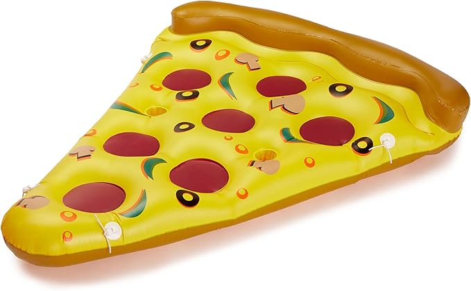 Amazon.com: Swimline Inflatable Pizza Slice Pool Float, Multicolor ...