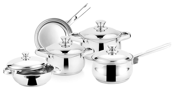 Buy Steelcraft Premium Stainless Steel Induction Bottom Euro Cookware ...