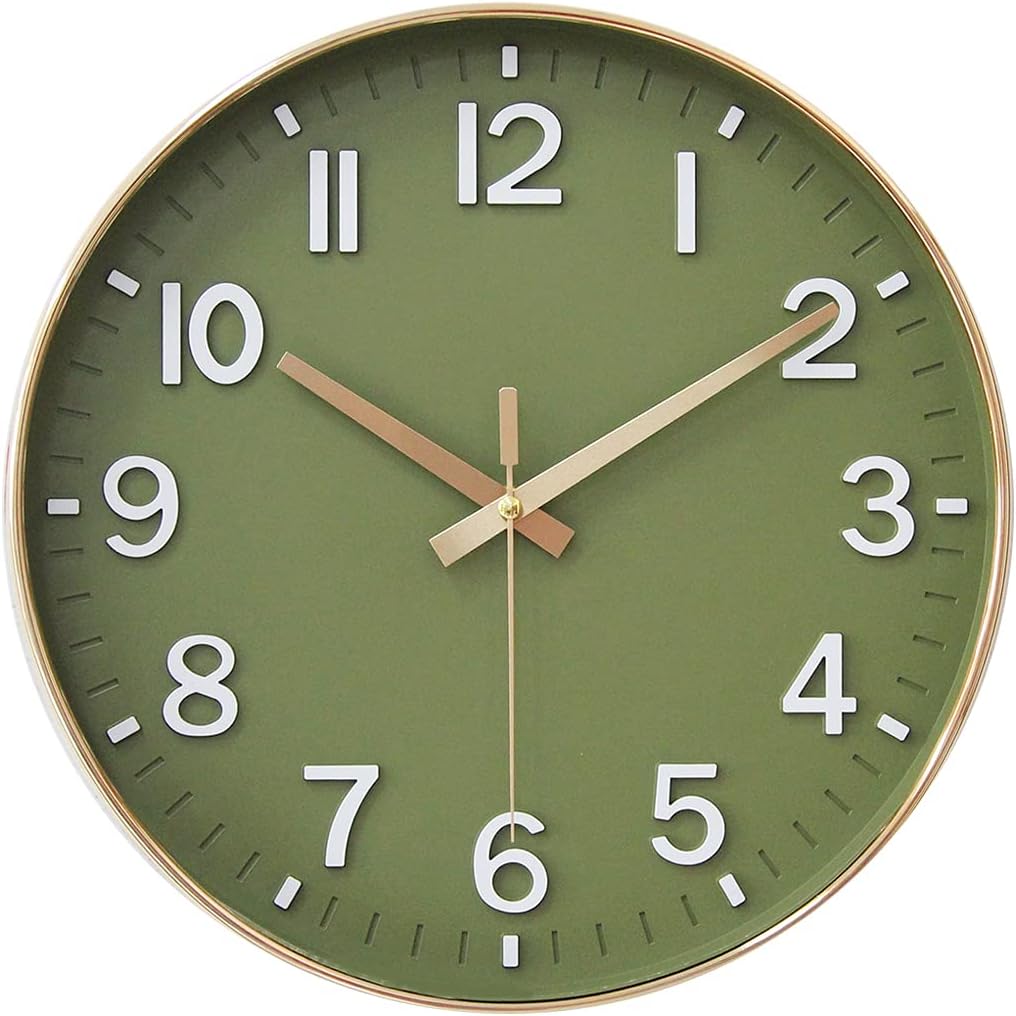 NEW RETRO MODERN WALL CLOCK (Cream) : Amazon.co.uk: Home & Kitchen
