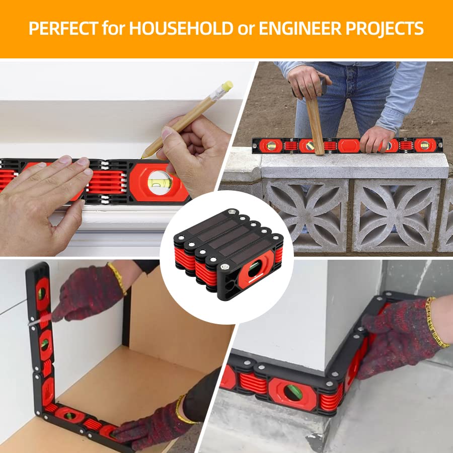 Snapklik.com : 2 Set Multi Functional Folding Level Measuring 5 Section ...