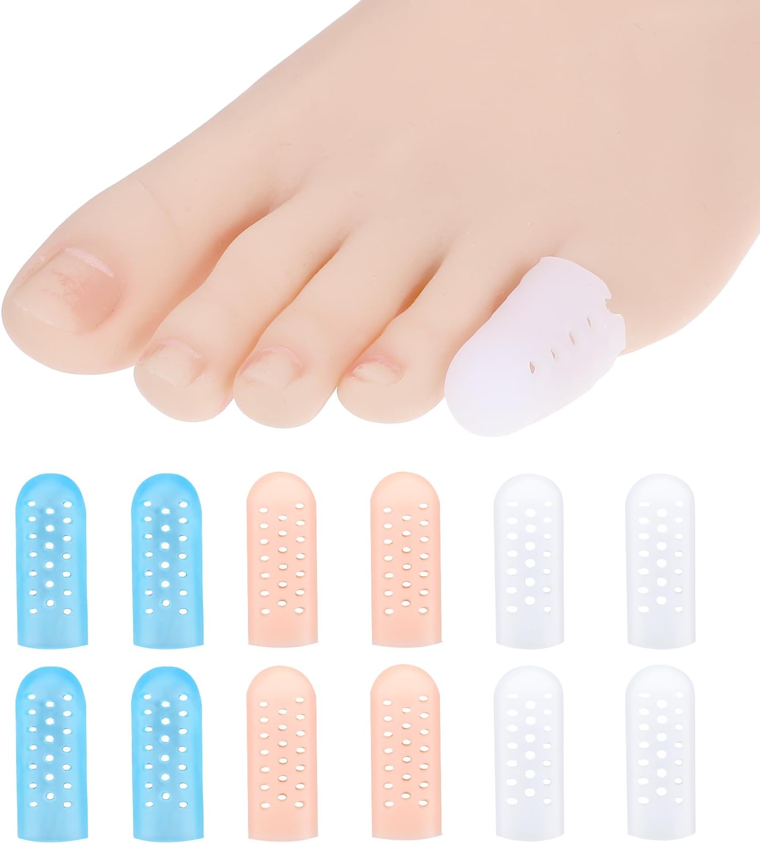 Amazon.com: Alpinleux 10 Pack Gel Toe Protectors, Soft Elastic Toe ...