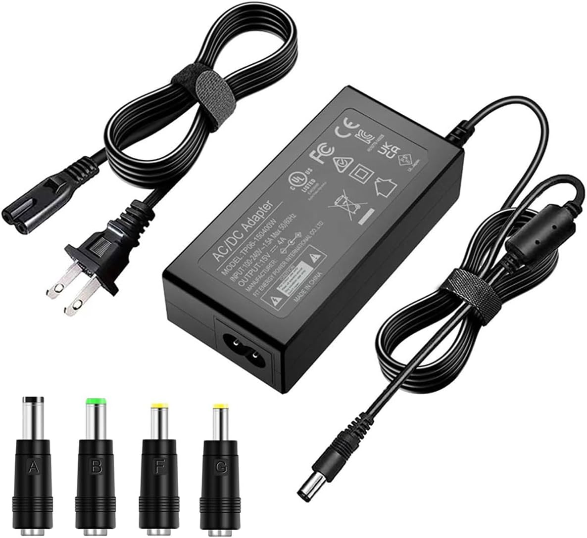 Amazon.com: 15V 4A Power Supply - COOLM 15V 4A 60W Power Adapter ...