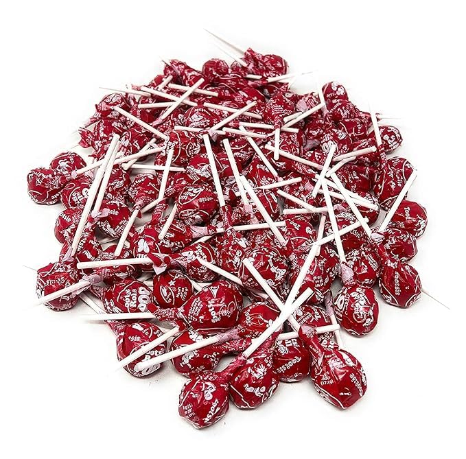 Amazon.com : Cherry Red Only Classic Roll Pops Bulk Candy 60 Count ...