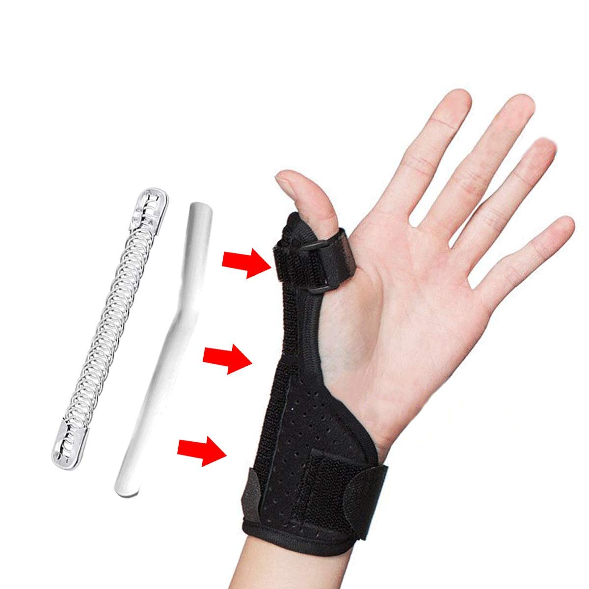 Buy Trigger Finger Splint, Thumb Spica Splint Tunnel Wrist Brace Right ...