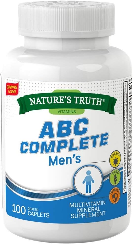 Amazon.com: Nature's Truth ABC Complete Men?s Multivitamin 100 Count (2 ...