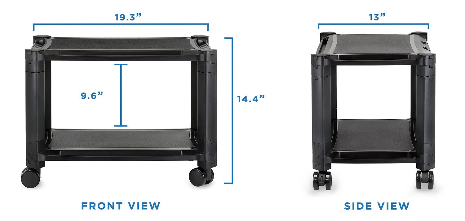 Buy Mount-It! Under Desk Printer Stand with Wheels | Rolling Printer ...