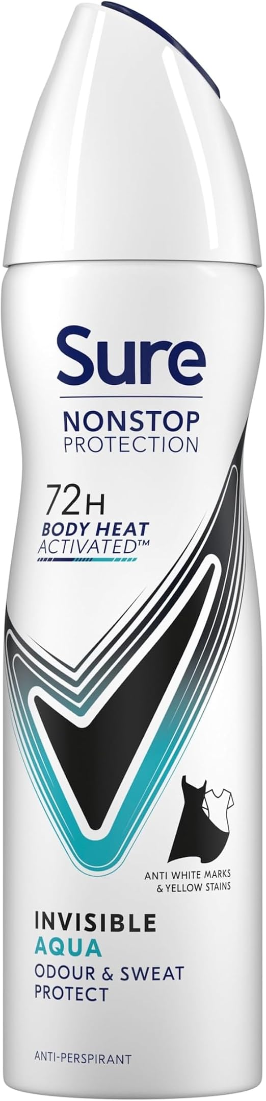 Sure Women Nonstop Protection Invisible Aqua Deodorant Body Spray ...